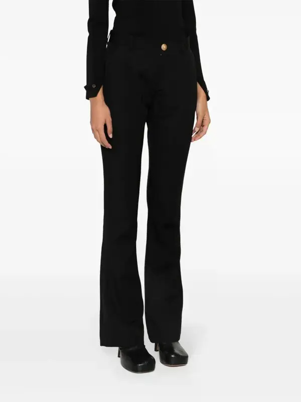 Balmain Twill Flared Trousers