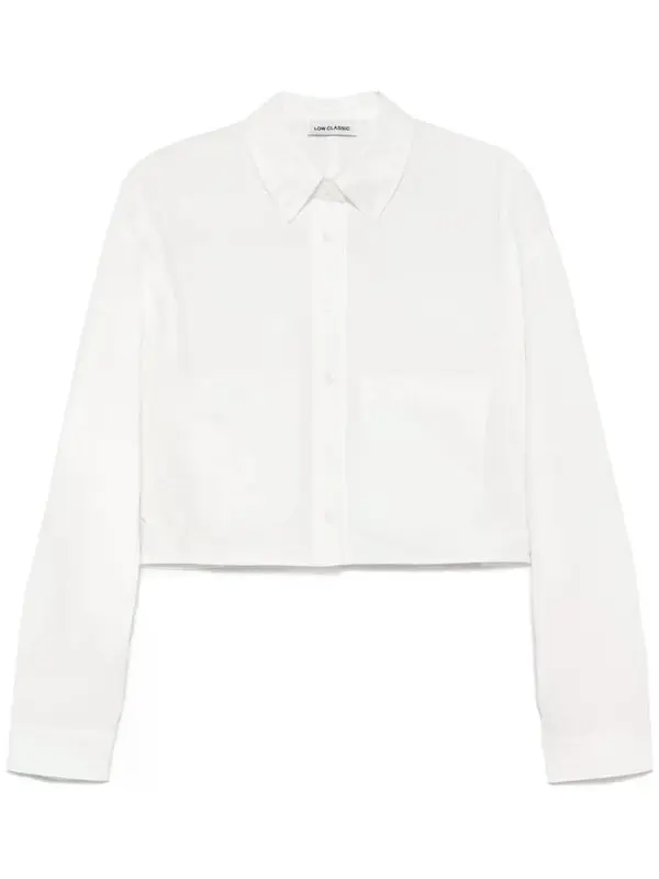 LOW CLASSIC Cropped Button-down Shirt
