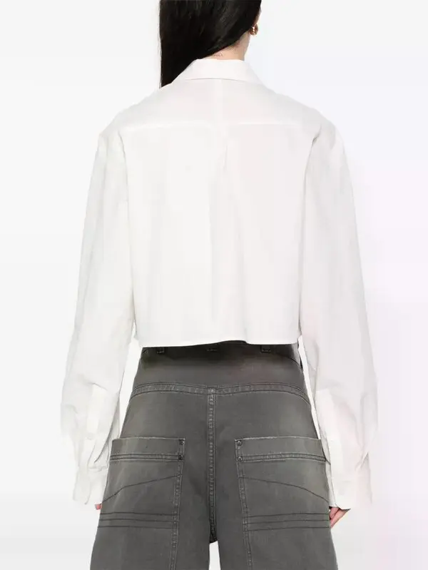LOW CLASSIC Cropped Button-down Shirt