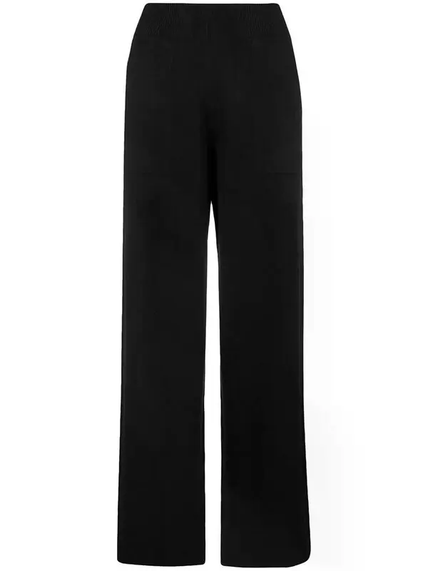BARRIE Flared Knitted Trousers