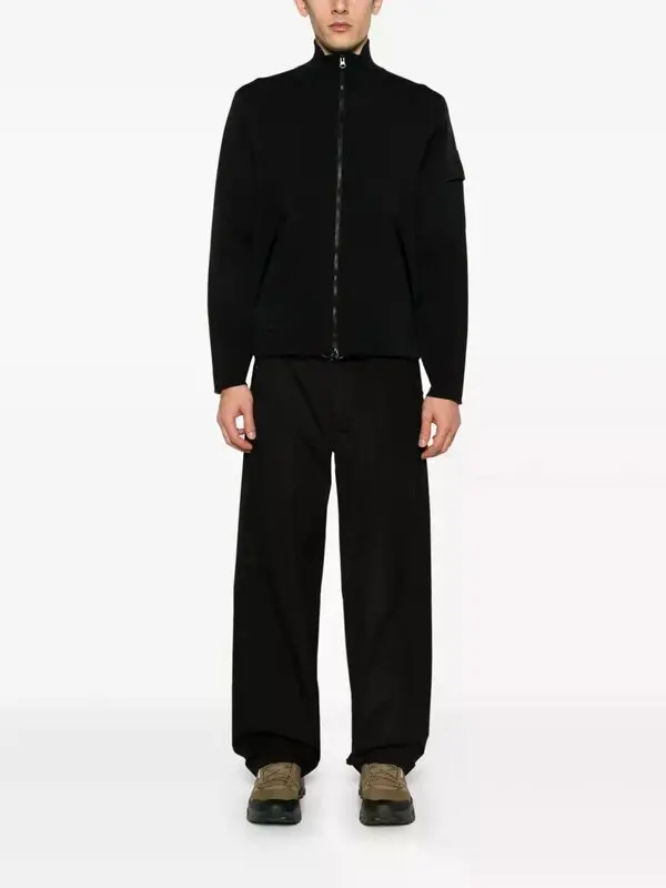 C.P. COMPANY Logo-patch Zip-up Sweatshirt