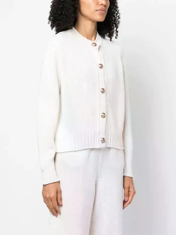 BARRIE Button-up Cashmere Cardigan