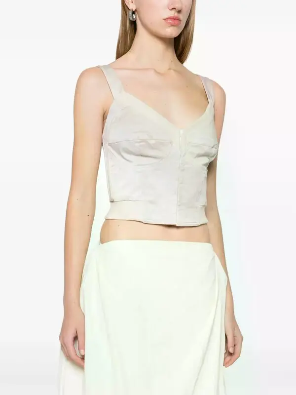 ELENA VELEZ Bustier-style Top - Neutrals
