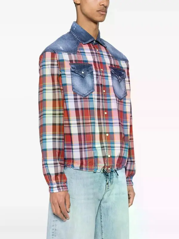 Dsquared2 Panelled Cotton Shirt