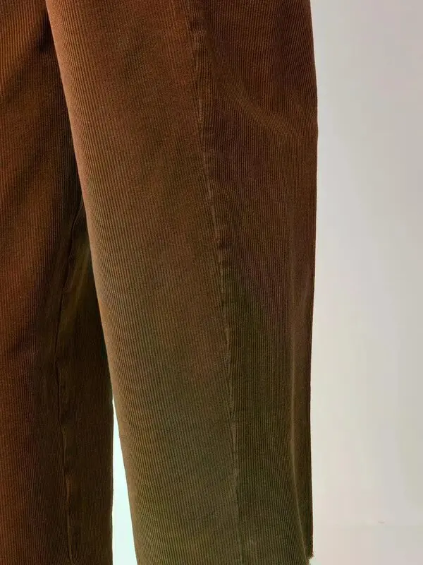 Incotex Corduroy Trousers With Raw Edge Hem