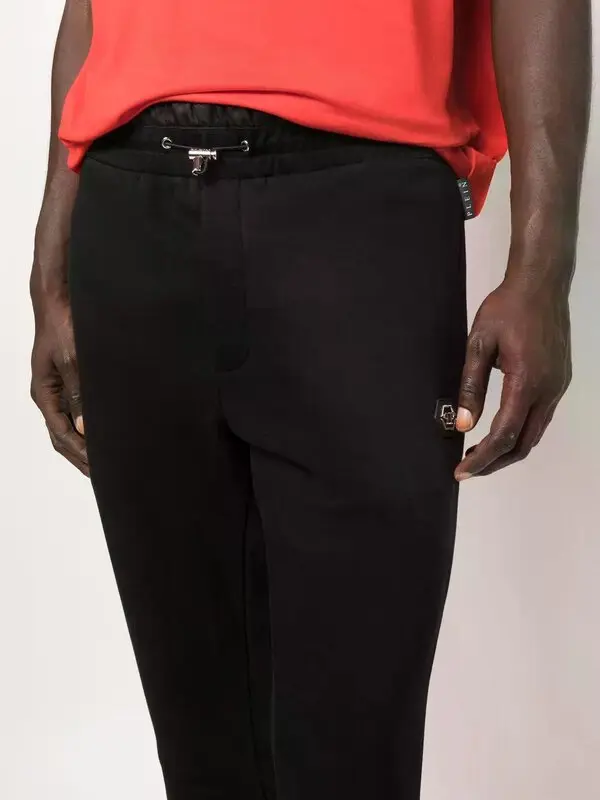 Philipp Plein Logo-patch Track Pants - Black