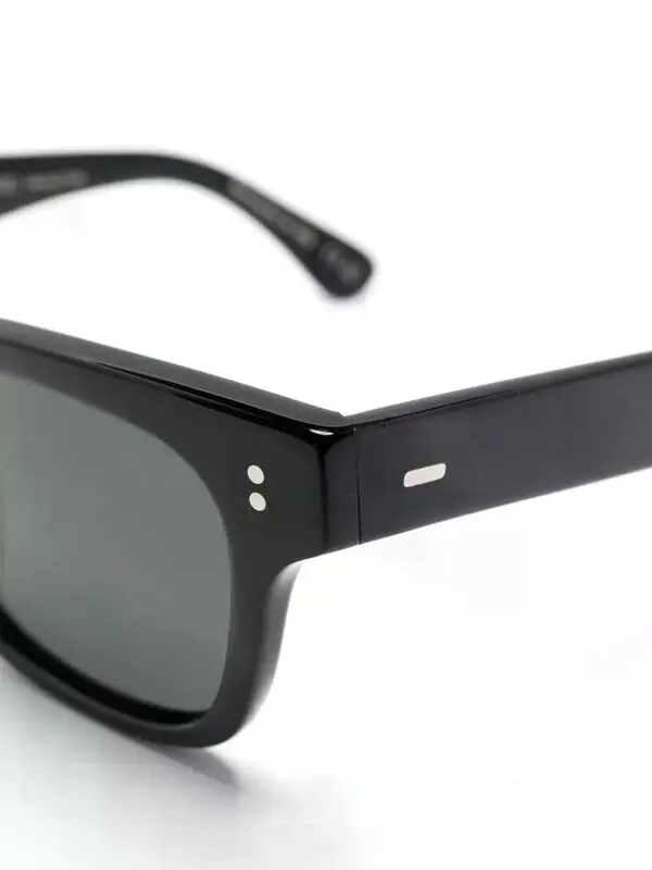Oliver Spencer Rosson Rectangle Sunglasses - Black