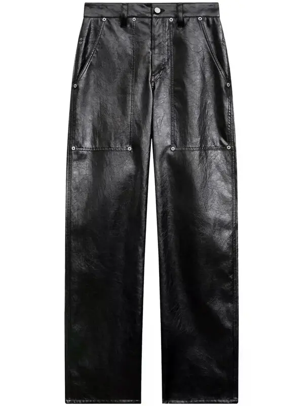 MARANT ETOILE Ariete Faux Leather Trousers