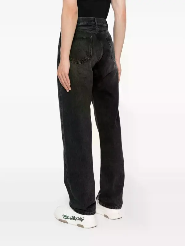 Off-White Zip-detail Straight-leg Jeans