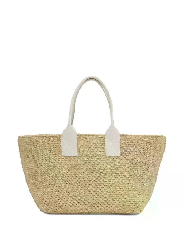 GANNI Medium Raffia Tote Bag