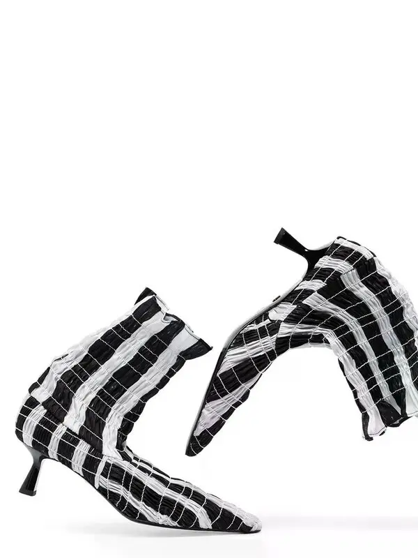 AMY CROOKES Marthe 60mm Shirred Boots
