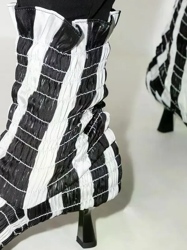 AMY CROOKES Marthe 60mm Shirred Boots