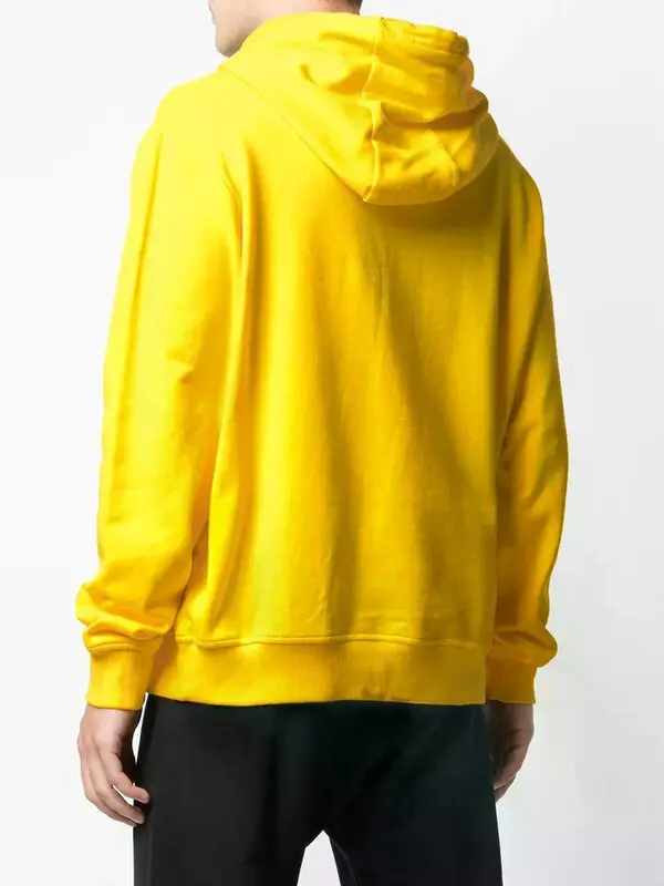 MOSTLY HEARD RARELY SEEN 8-BIT Snaggle Teeth Motif Hoodie - Yellow