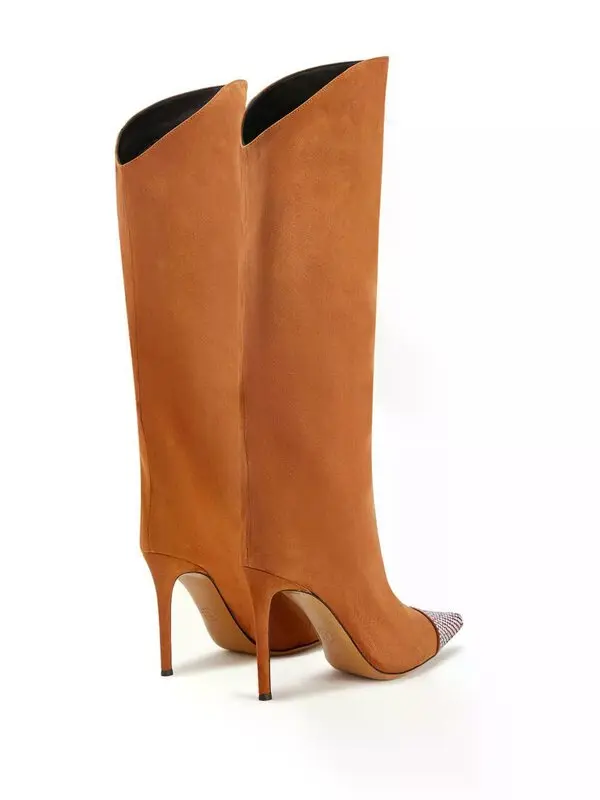 Alexandre Vauthier Crystal Embellished Stiletto Boots