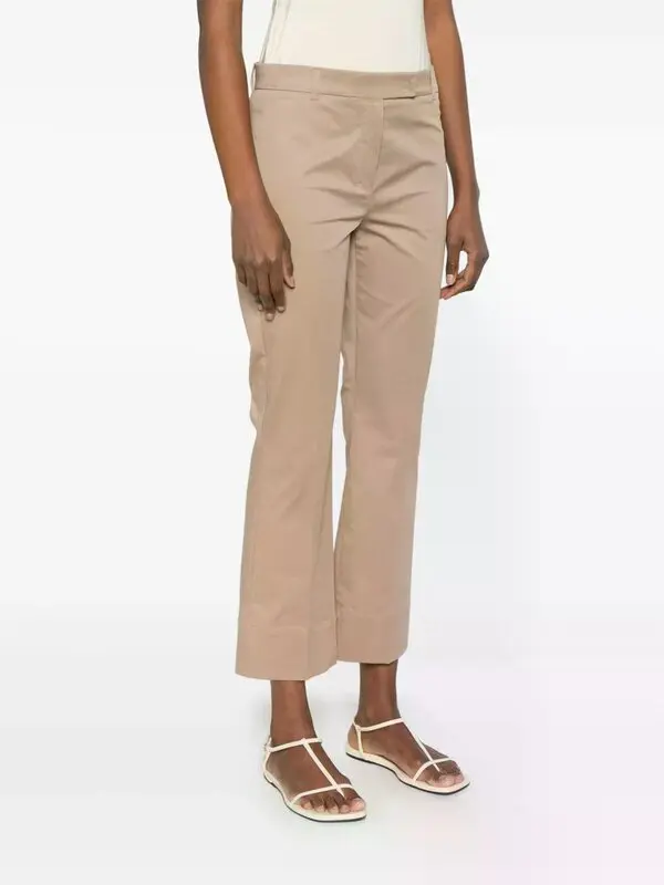 Max Mara Felice Cropped Flare Trousers - Brown