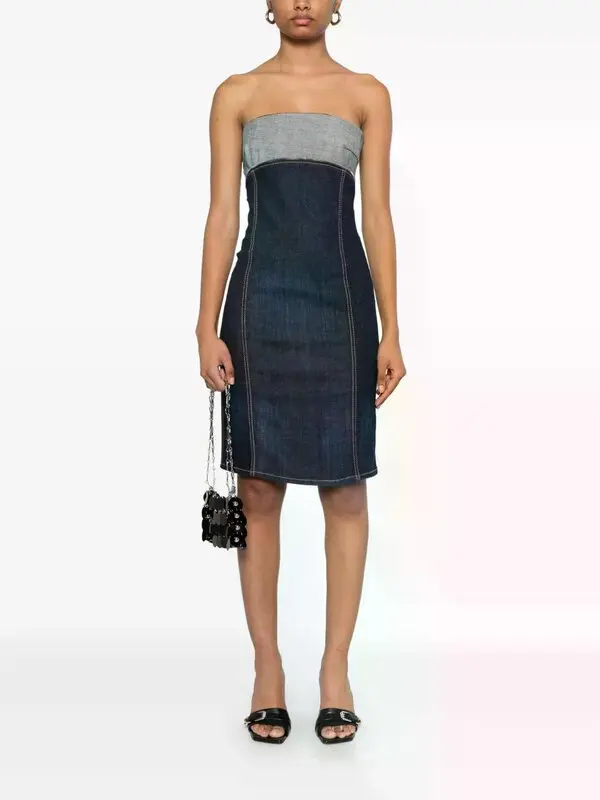 Dsquared2 Upside Denim Mini Dress