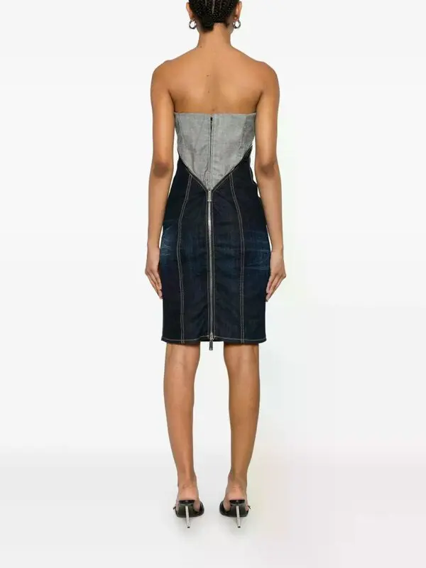 Dsquared2 Upside Denim Mini Dress