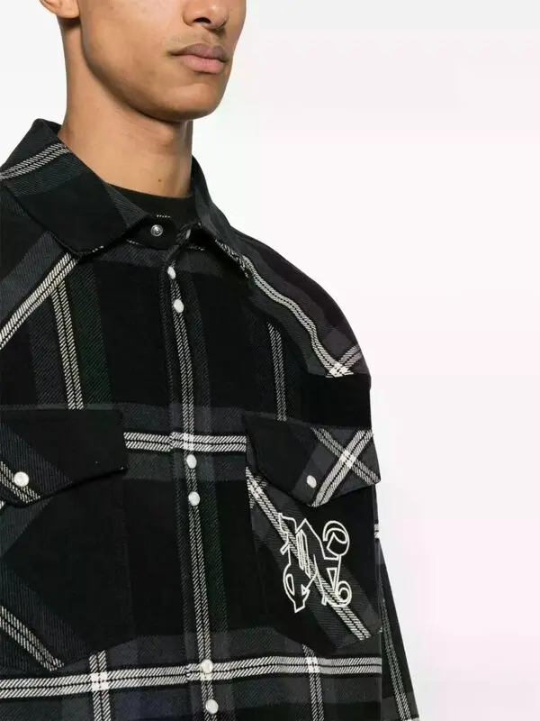 Palm Angels Checked Cotton-flannel Shirt Jacket