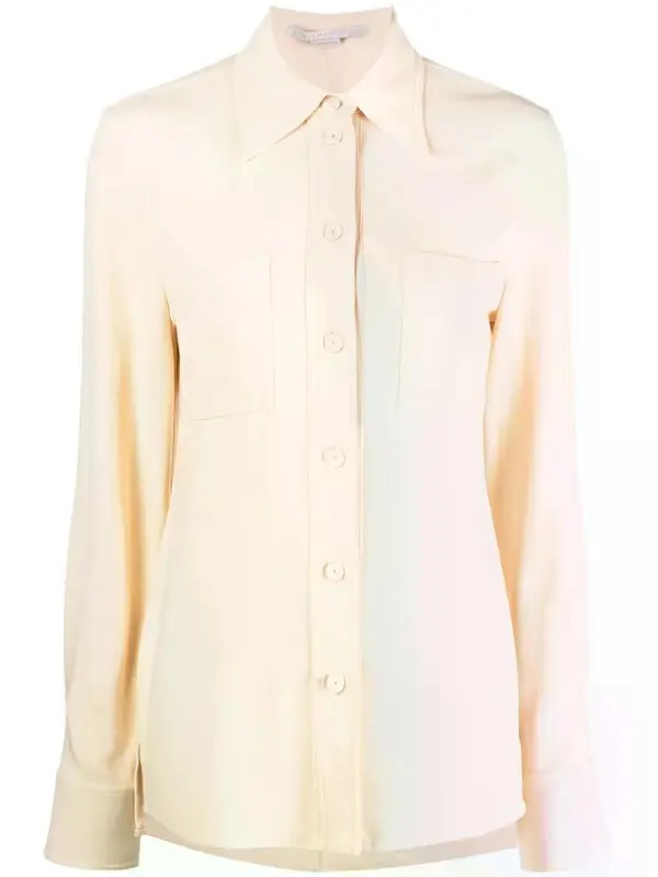 Stella McCartney Pointed Collar Button-up Shirt - Neutrals