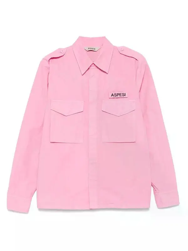 Aspesi Detachable-logo Shirt