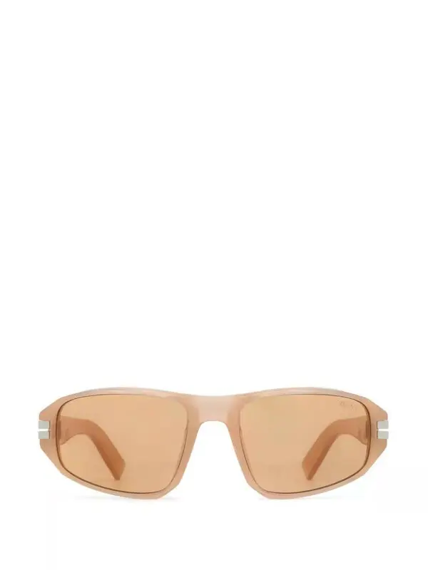 Zegna Oval Frame Sunglasses - Brown