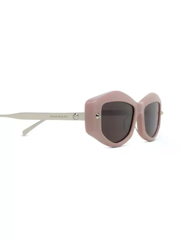 Alexander McQueen Geometric Frame Sunglasses