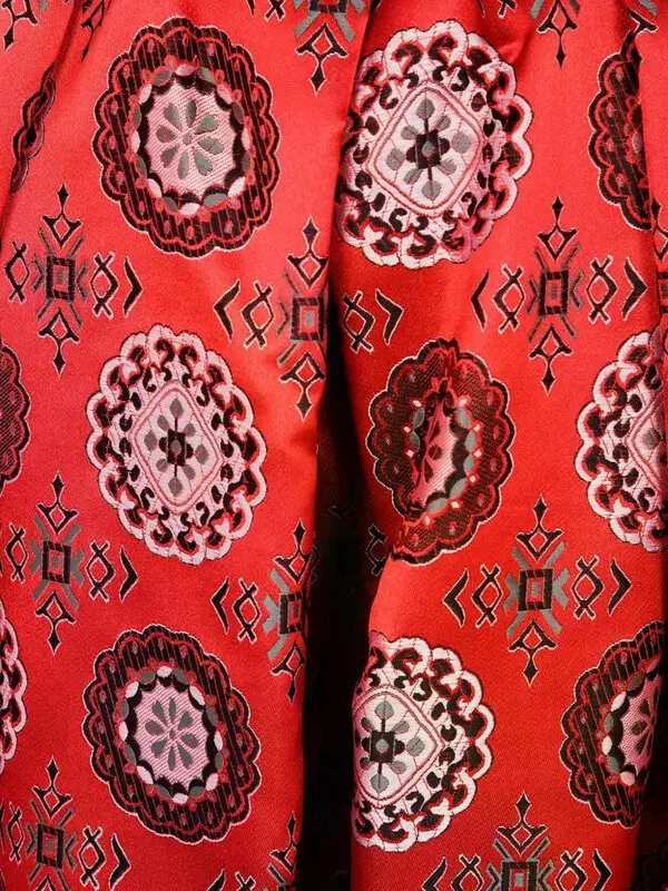 Comme Des Garçons Cropped Trousers With Geometric Print