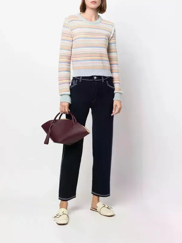BARRIE High-rise Straight-leg Trousers