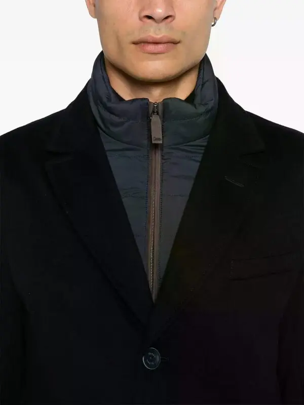 Herno Virgin Wool Coat - Blue