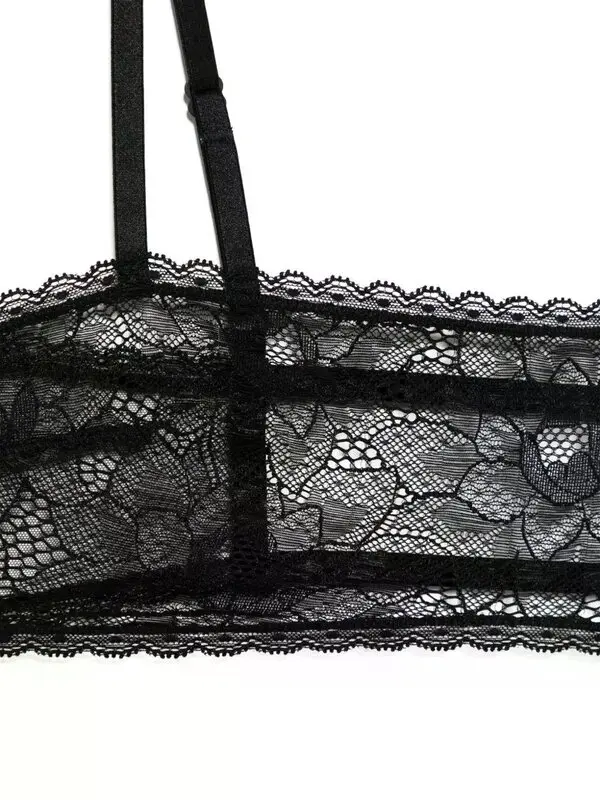 Kiki De Montparnasse Dahlia Lace Bandeau - Black