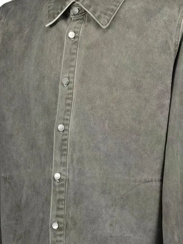 IRO PARIS Cotton Denim Shirt - Grey