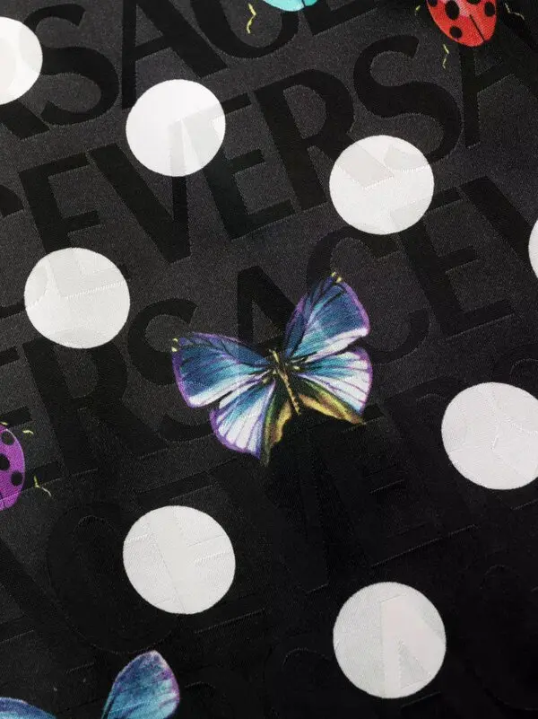 Versace Butterfly Print Mini Dress