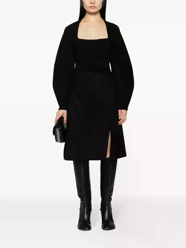 Stella McCartney Felted A-line Skirt With Front Slit