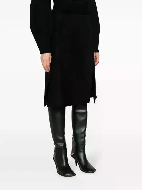 Stella McCartney Felted A-line Skirt With Front Slit