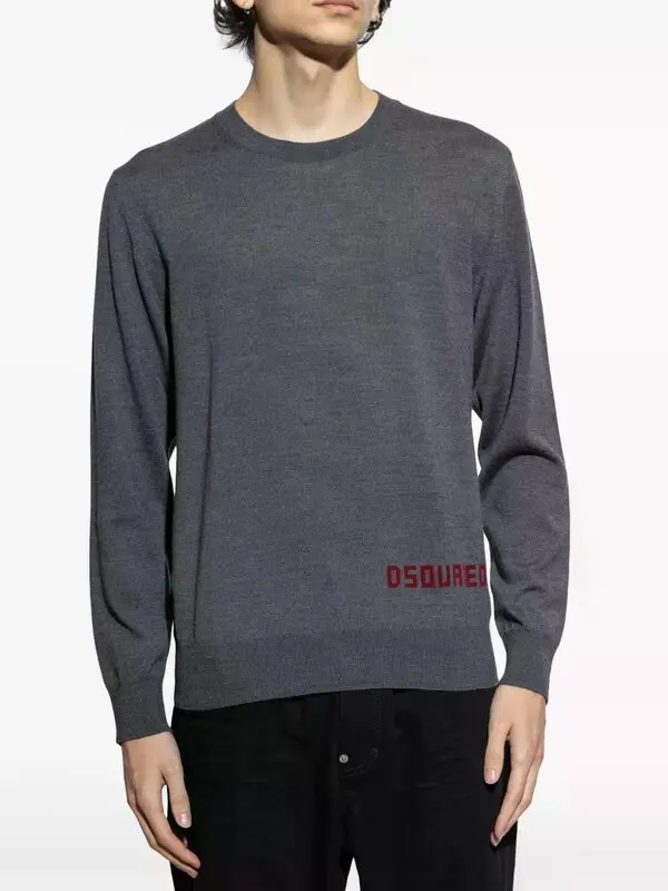 Dsquared2 Logo Intarsia-knit Jumper