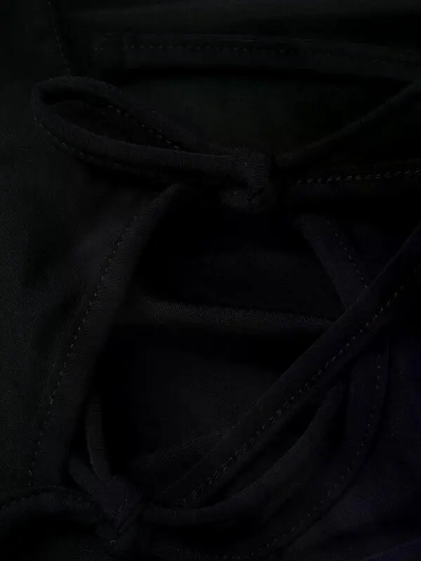 Rick Owens Asymmetrical One-shoulder Swimsuit With Knot Detailing