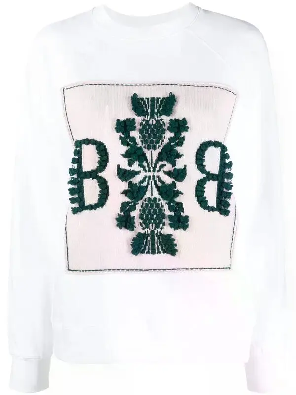 BARRIE Logo Patch Sweatshirt - White