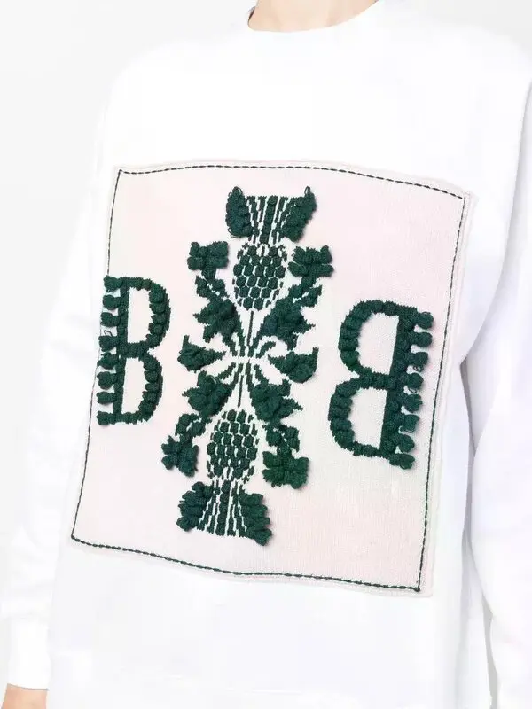 BARRIE Logo Patch Sweatshirt - White