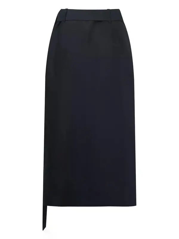 Ports 1961 Wool-silk Midi Skirt