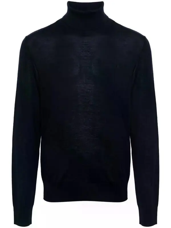 Dsquared2 Virgin Wool Logo-embroidered Roll-neck Jumper