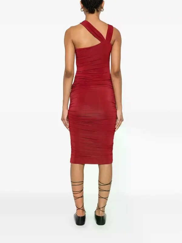 Isabel Marant Étoile One-shoulder Ruched Midi Dress - Red