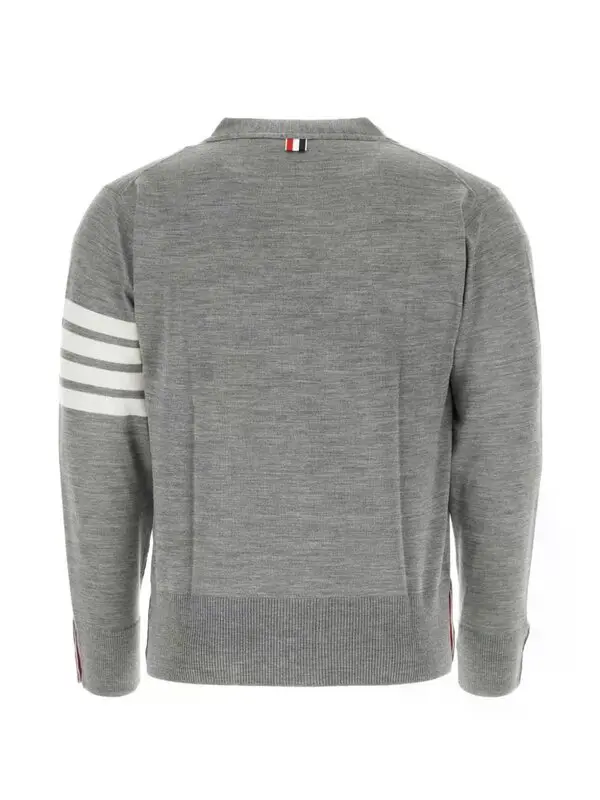 Thom Browne V-neck Cardigan With Signature Striping