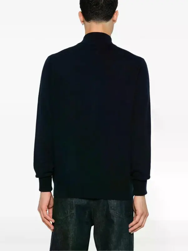 BALLANTYNE Zip-up Cashmere Cardigan