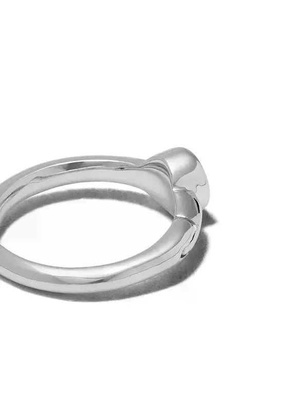 WE BY WHITEBIRD 18kt White Gold Diamond Justine Hoop Single Earring