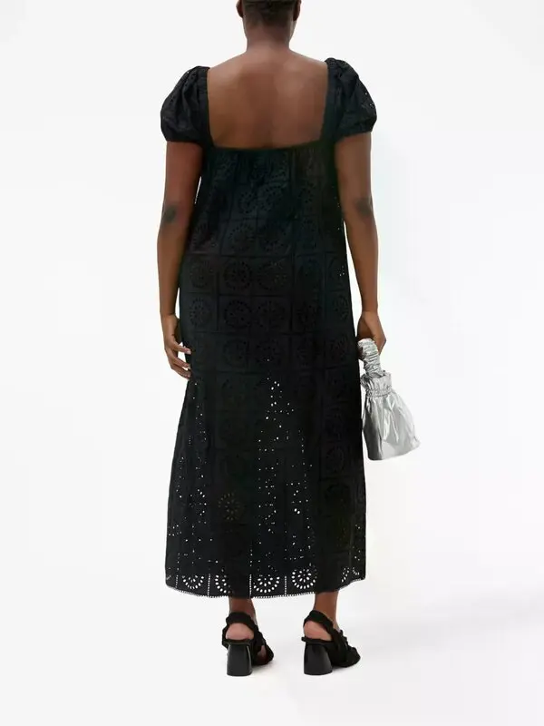 GANNI Broderie Anglaise Midi Dress