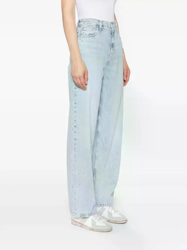 Calvin Klein High-rise Wide-leg Denim Jeans