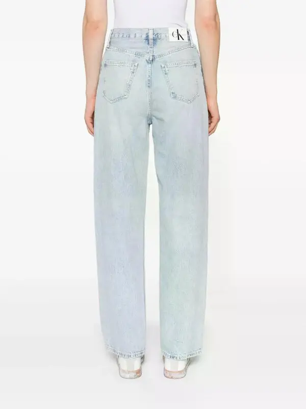 Calvin Klein High-rise Wide-leg Denim Jeans