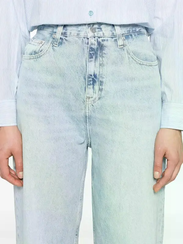 Calvin Klein High-rise Wide-leg Denim Jeans