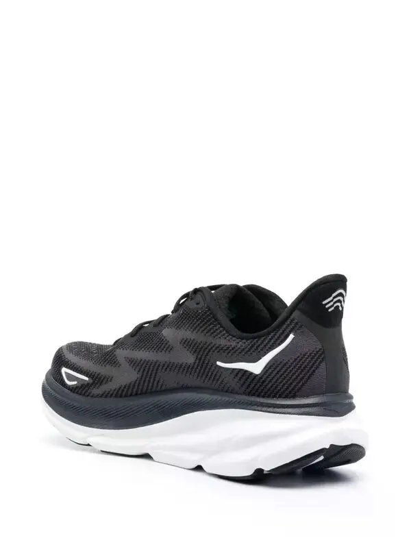 HOKA® Clifton Lace-up Sneakers - Black