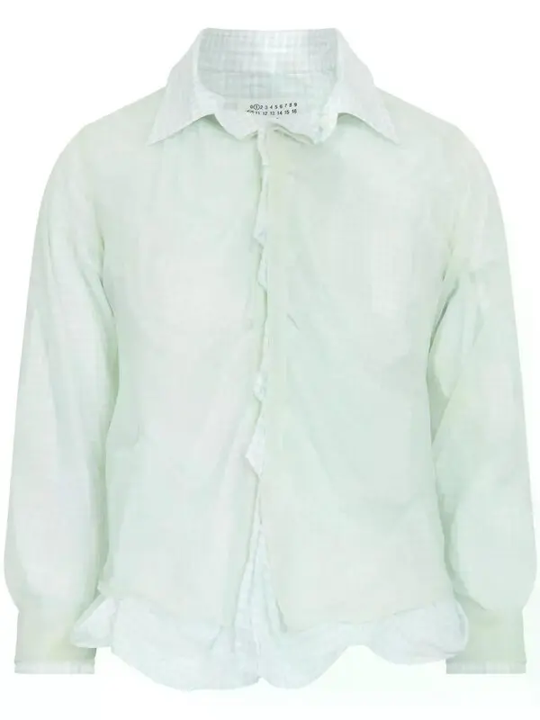MAISON MARGIELA Double-layer Cotton Shirt - Green